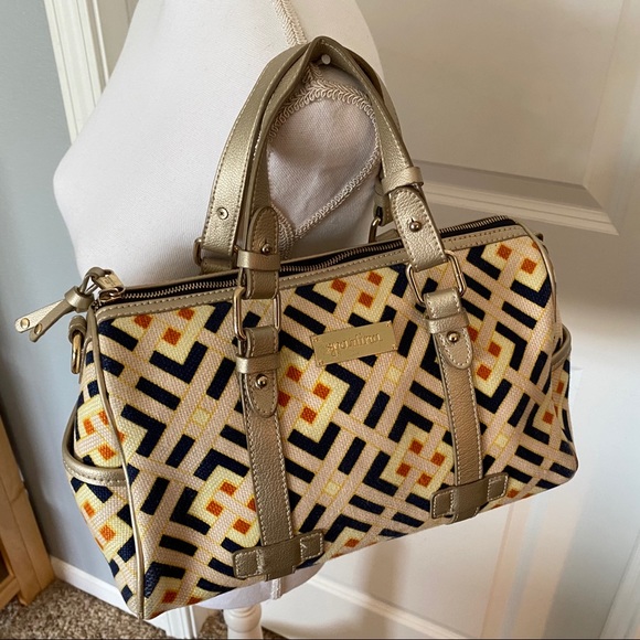 Spartina 449 | Bags | Spartina 449 Linen Satchel | Poshmark